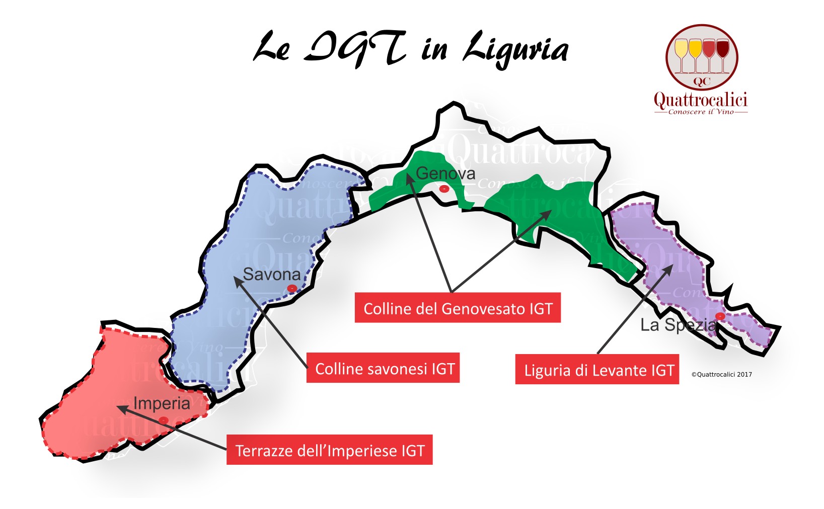Liguria-La Guida al Vino e all'Enoturismo di Quattrocalici