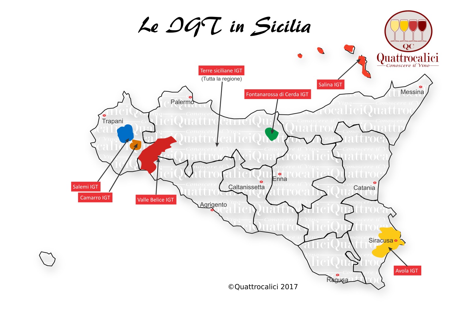Sicilia - La Guida al Vino e all'Enoturismo di Quattrocalici
