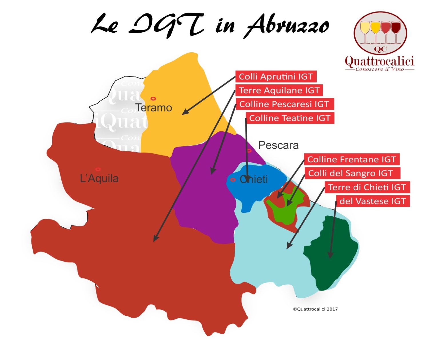 Il Vino in Abruzzo - Quattrocalici - Le Regioni del Vino