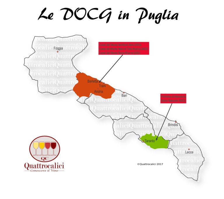 Il Vino in Puglia - Quattrocalici - Le Regioni del Vino
