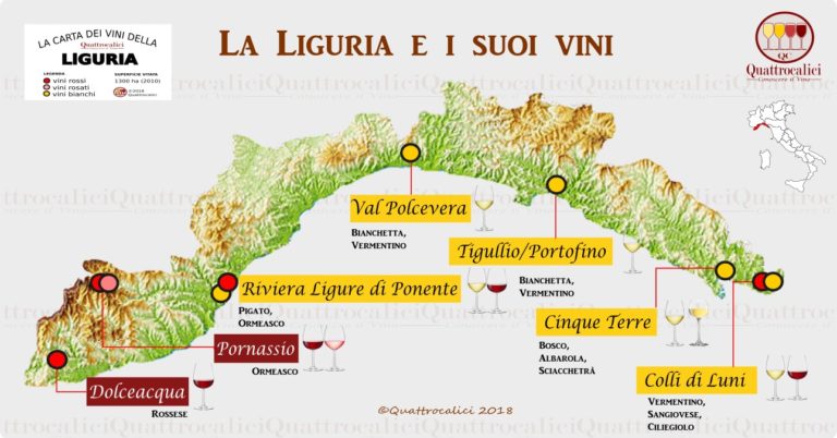 Il Vino in Liguria - Quattrocalici - Le Regioni del Vino